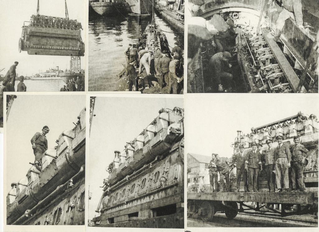 Impressive photograph lot of U-BOOT engine overhaul in Bremen – fjm44