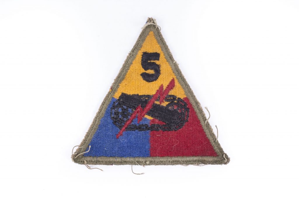 US 5th Armored division patch – Greenback – fjm44