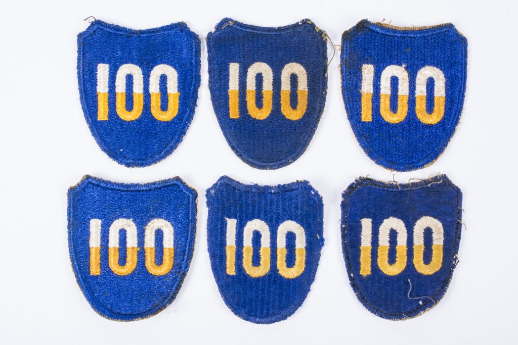 6x US 100th division patches – different variants – fjm44