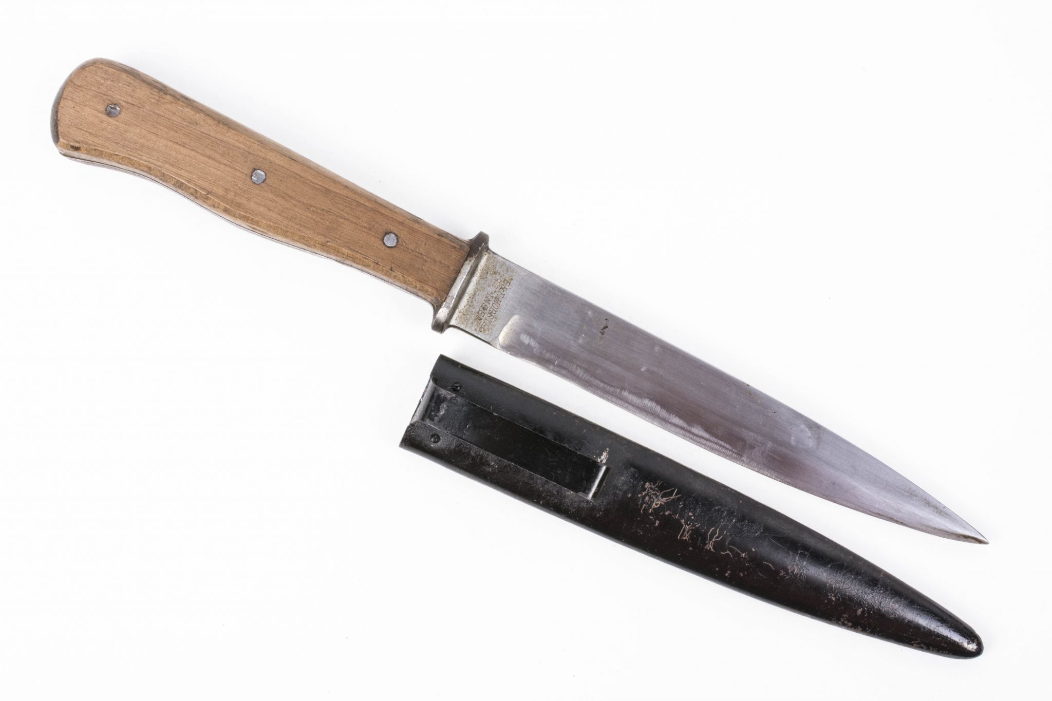 Combat boot knife or Stiefelmesser marked E&F Horster Solingen – fjm44