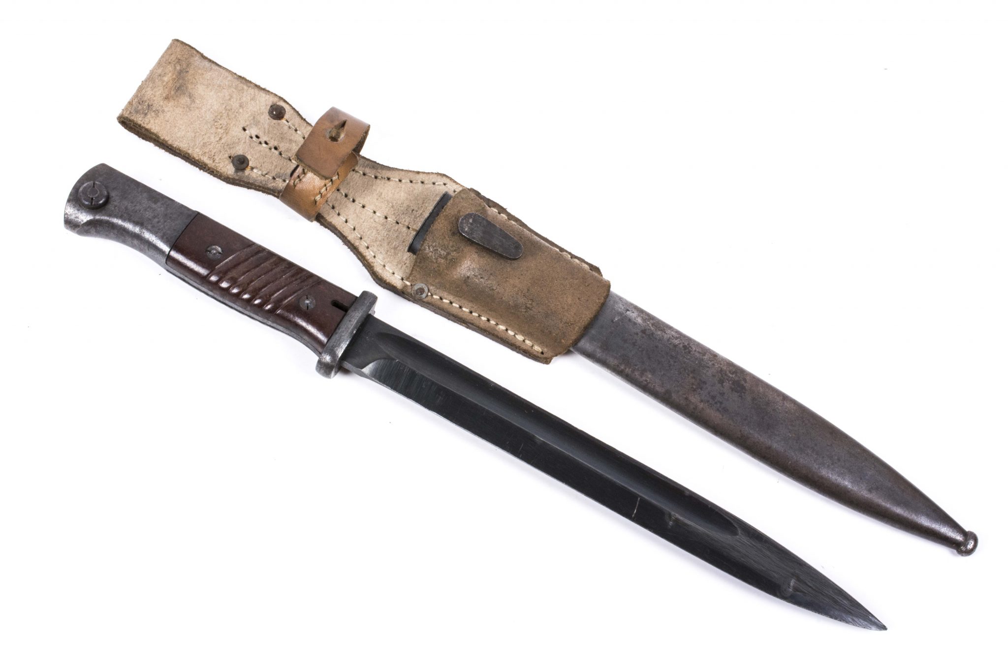 Late war K98 bayonet 44 ffc with mint light brown frog – fjm44