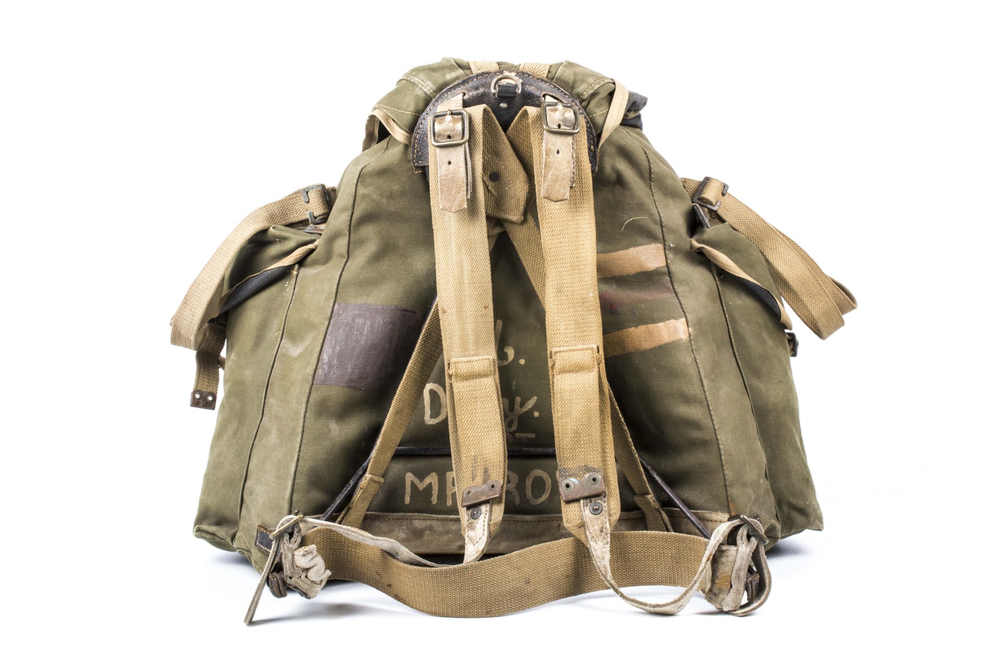 Unique D-Day used Bergen rucksack named Captain Marrow, D. Coy with ...