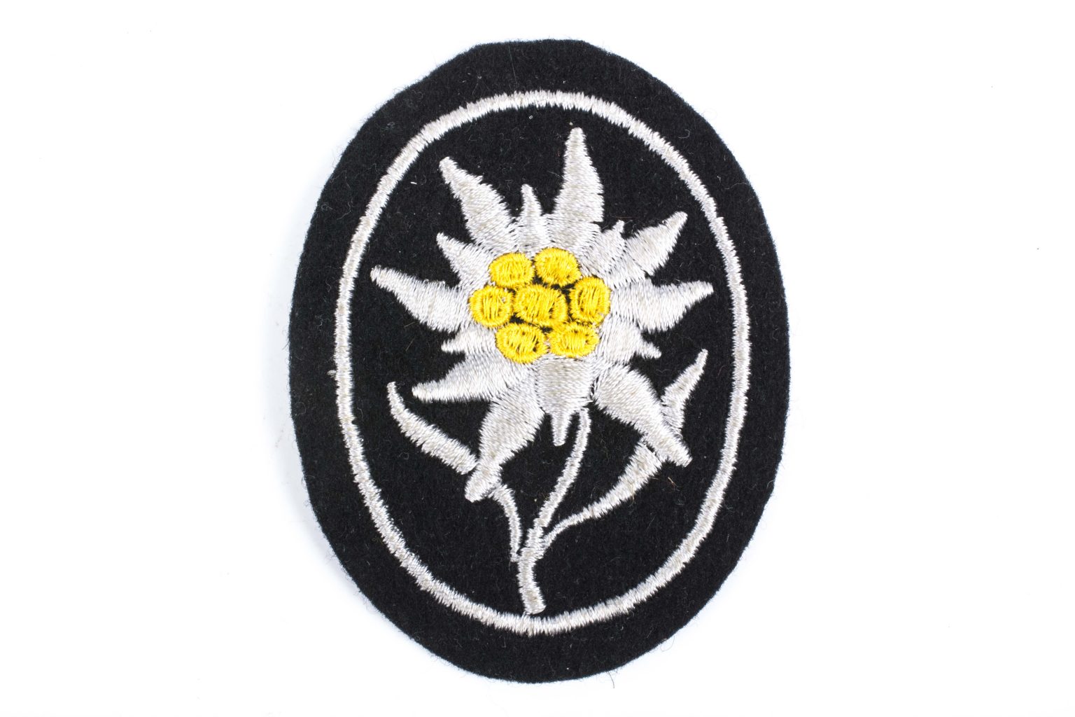 Dachau made Waffen-SS Edelweiss insignia – fjm44