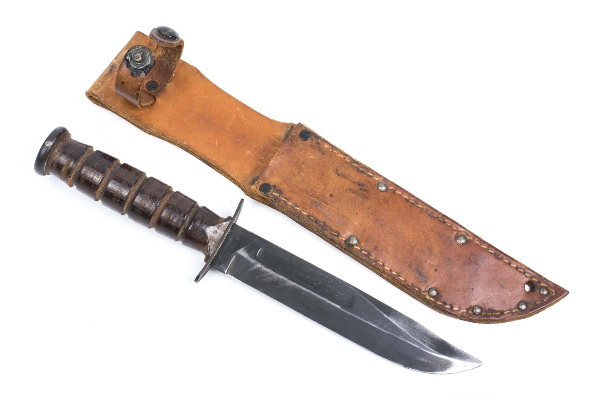 USMC KA-BAR fighting knife marked Camillus, N.Y. – fjm44