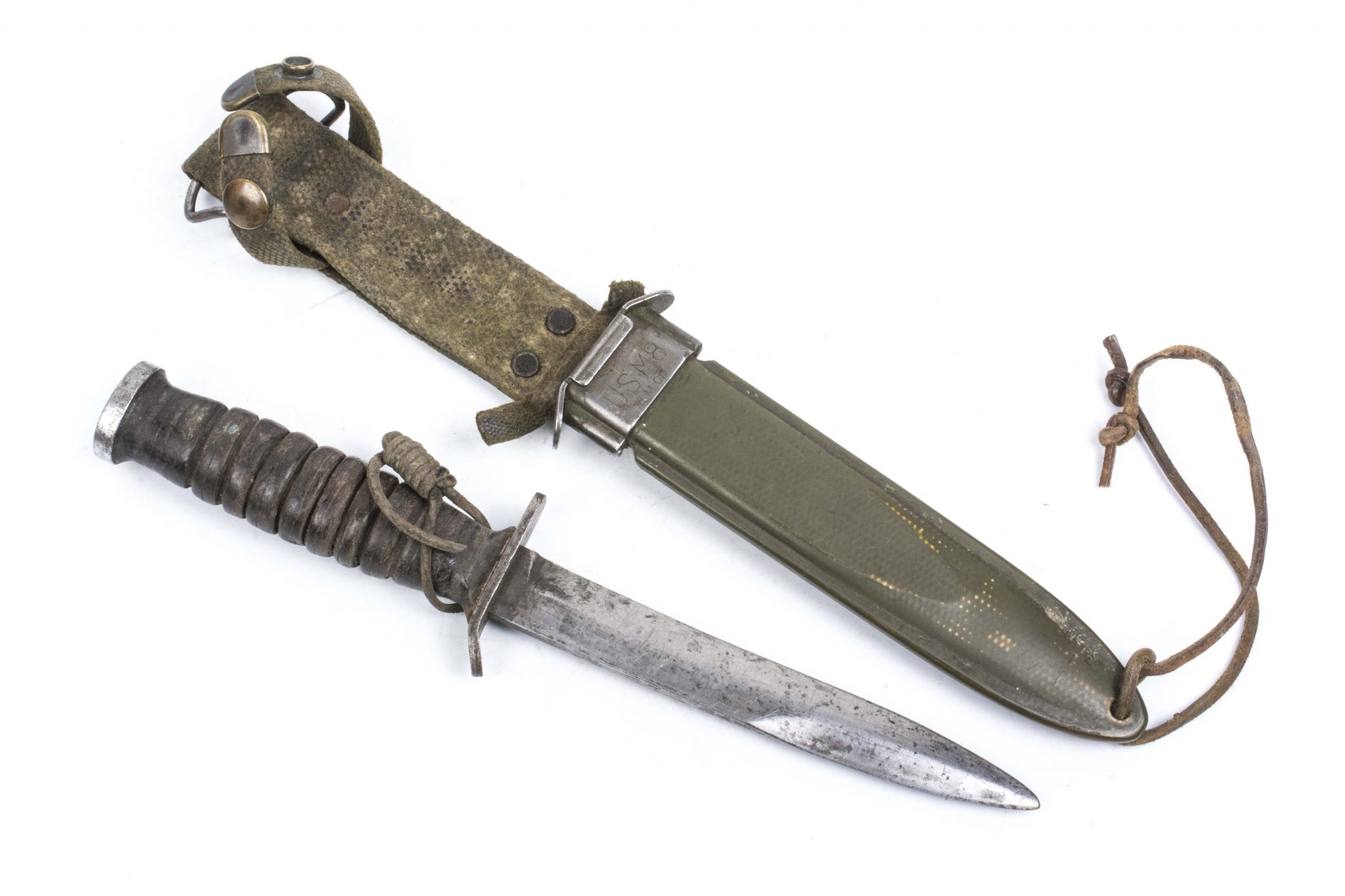 US M3 fighting knife with M8 scabbard – fjm44