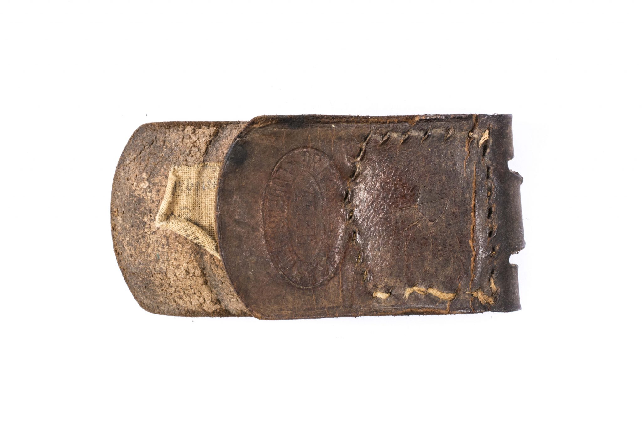 Named pre war belt buckle tab – fjm44