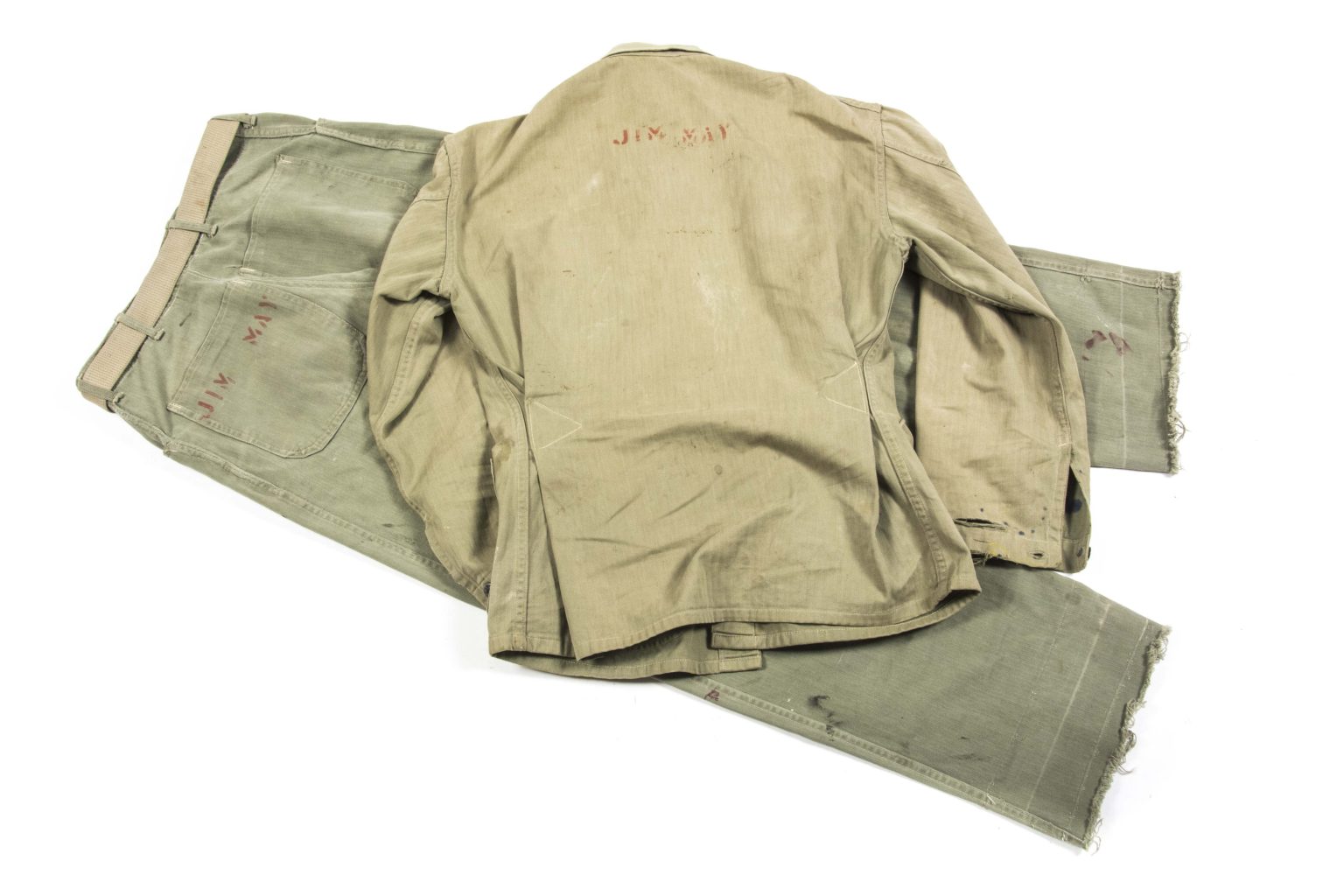 USMC HBT P41 uniform set named Jim May – fjm44