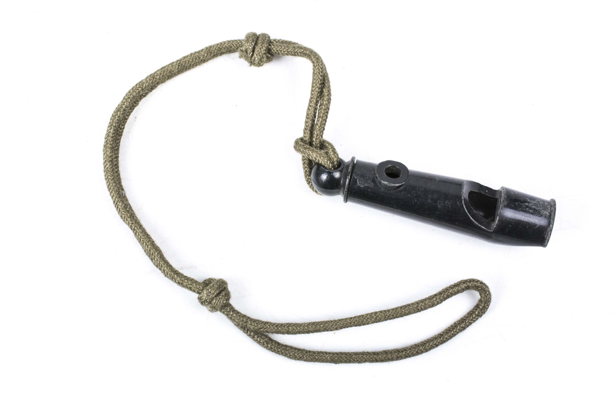 NCO/CO Heer issue signal whistle with lanyardNCO/CO Heer issue signal ...