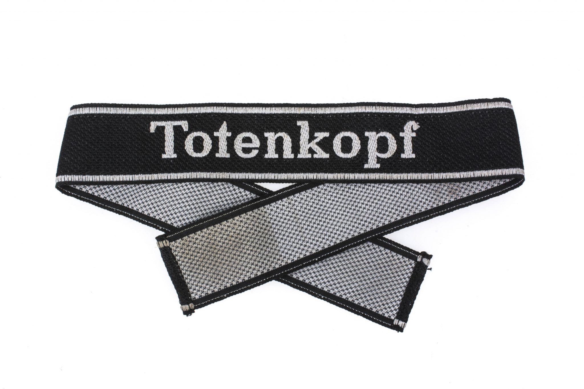 Rare BeVo Waffen-SS cufftitle ‘Totenkopf’ – fjm44