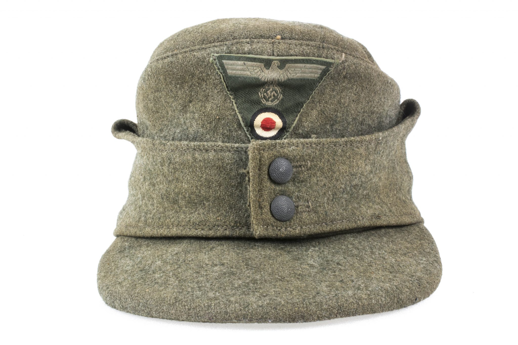 Heer M43 field cap with factory sewn insignia – fjm44