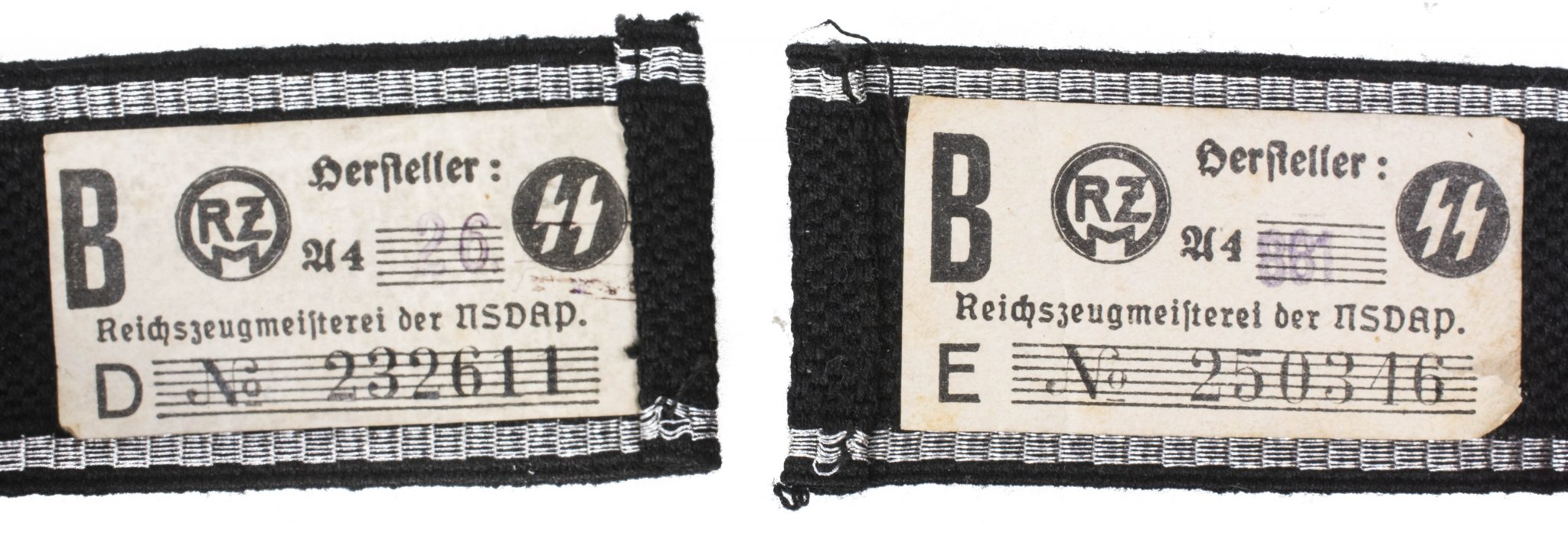 Waffen-SS Cufftitle variants and details – fjm44