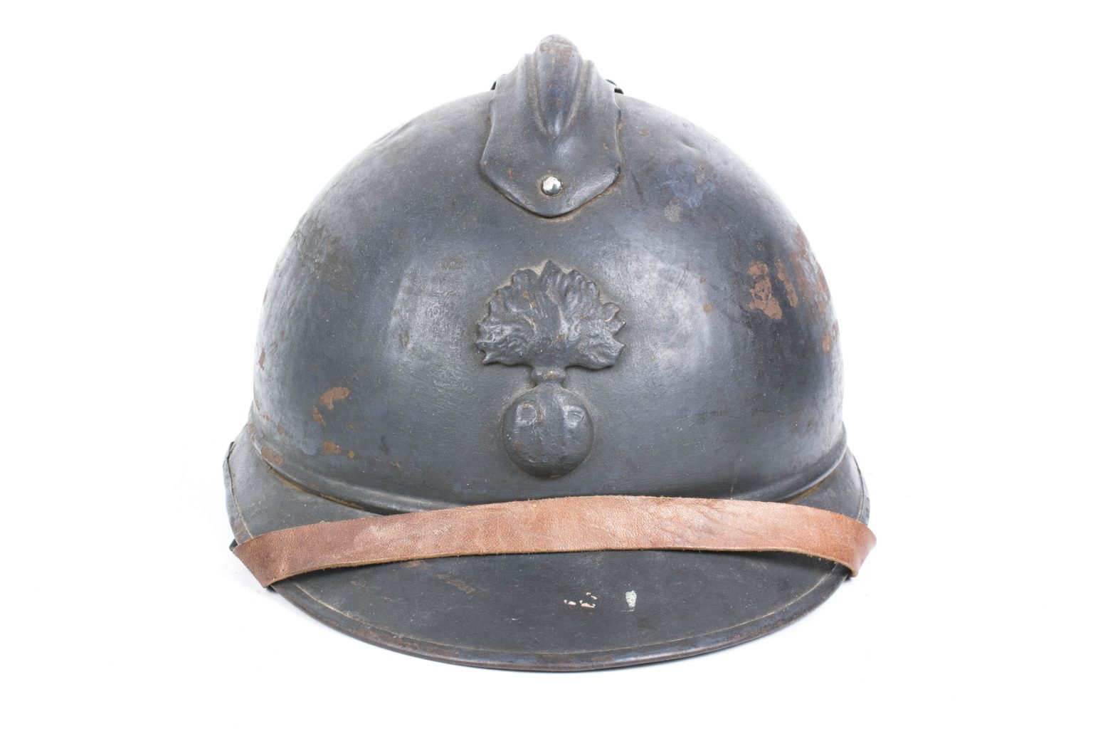 M1915 French Adrian helmet with infantry insignia – fjm44