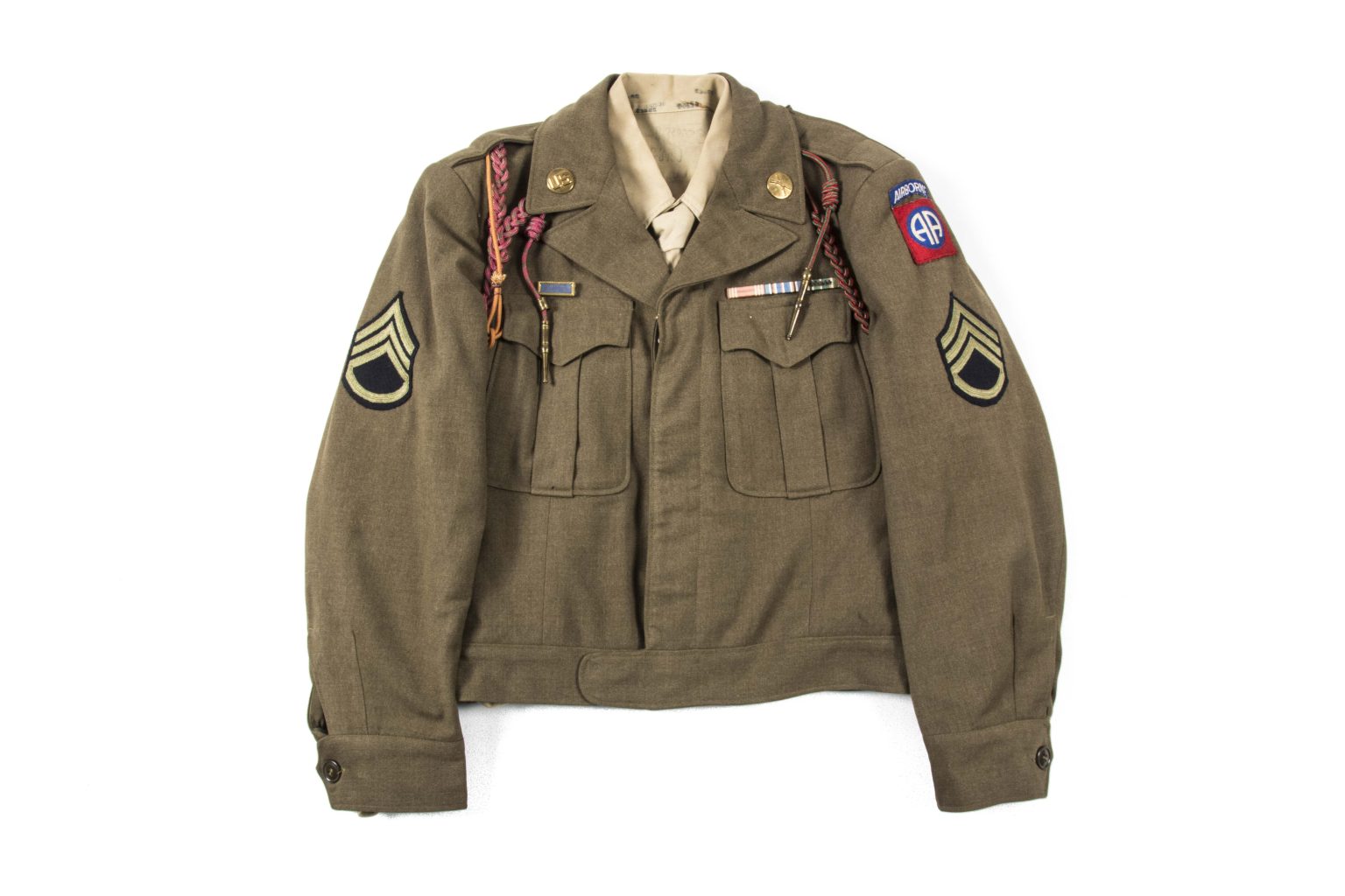 US 82nd Airborne ike jacket with shirt and tie – fjm44