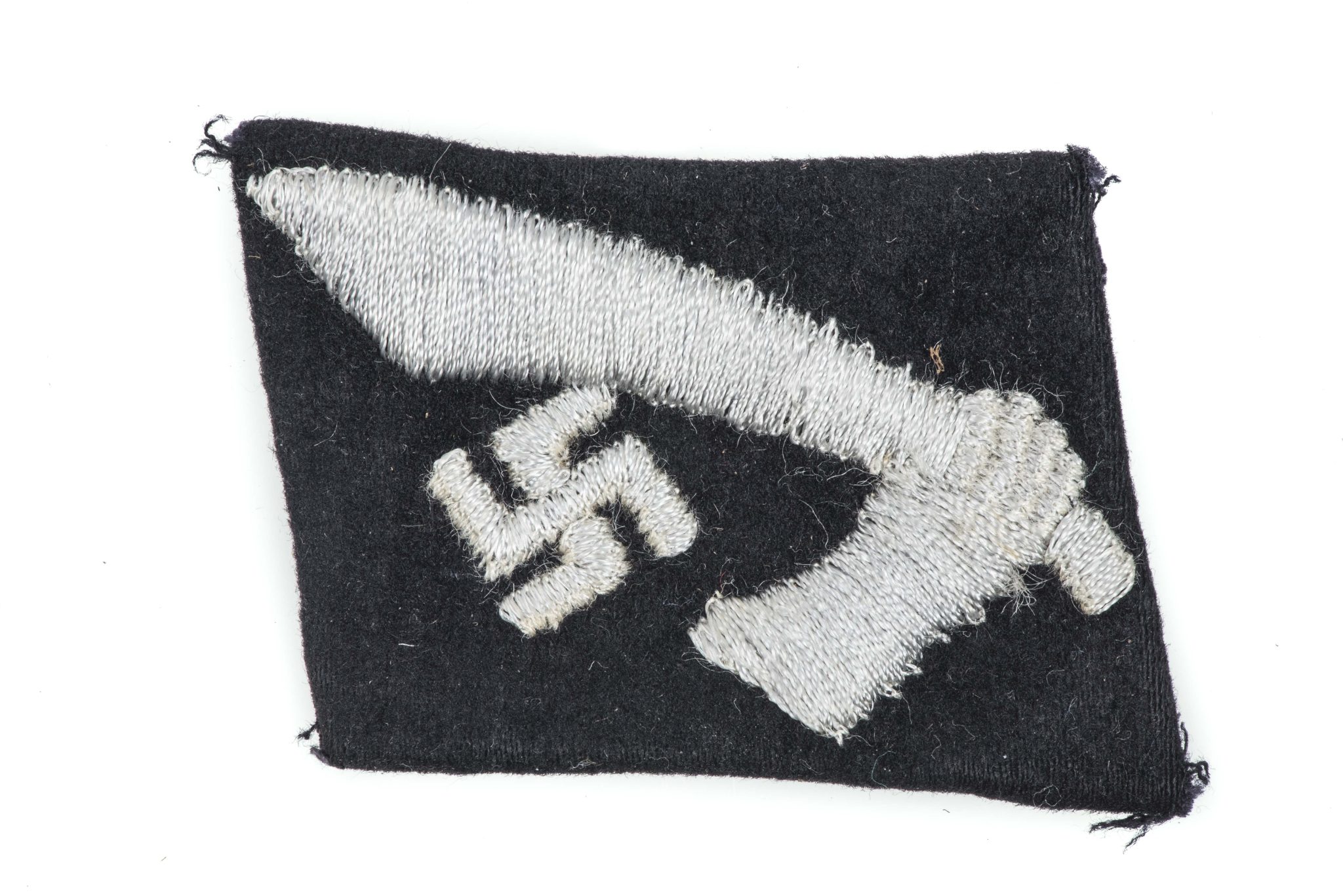 EM / NCO collar tab 13. Waffen-SS division Handschar – moleskin base ...