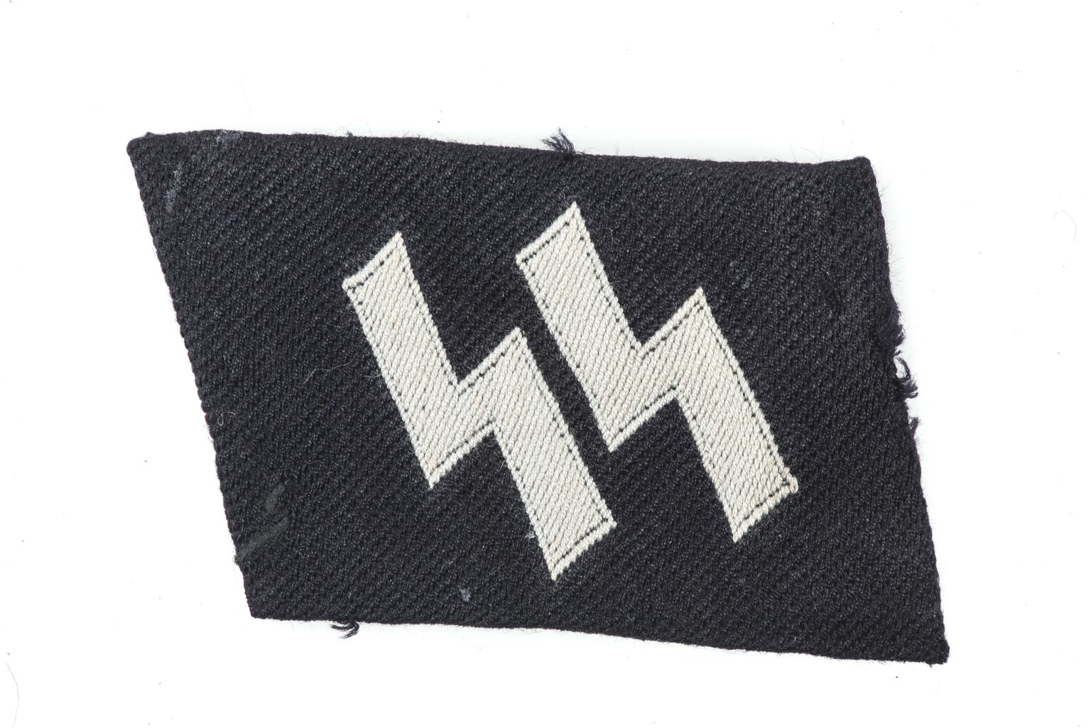 Uniform removed Waffen-SS EM/NCO BeVo runic collar tab – fjm44