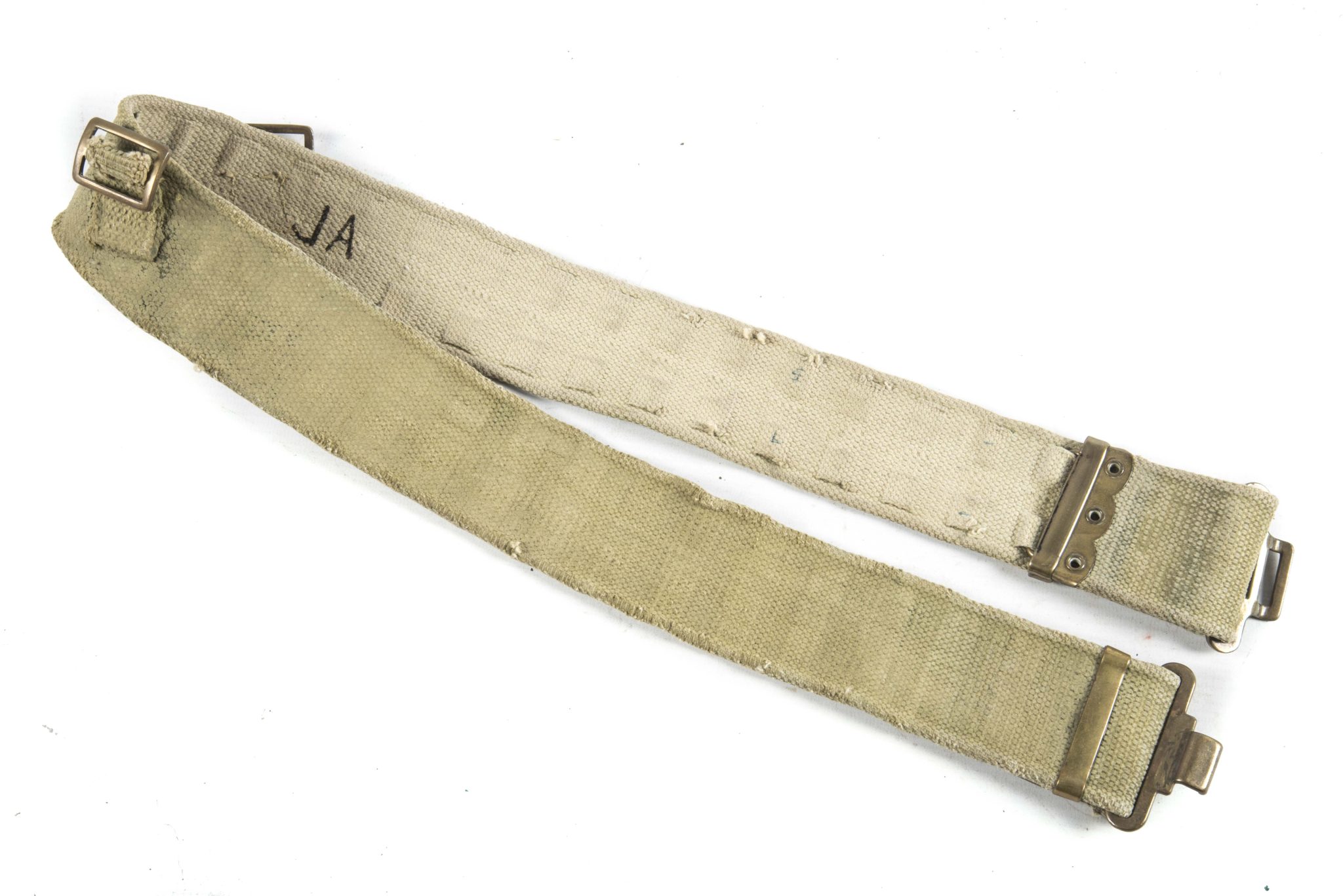 British P37 webbing equipment belt dated 1942 – fjm44