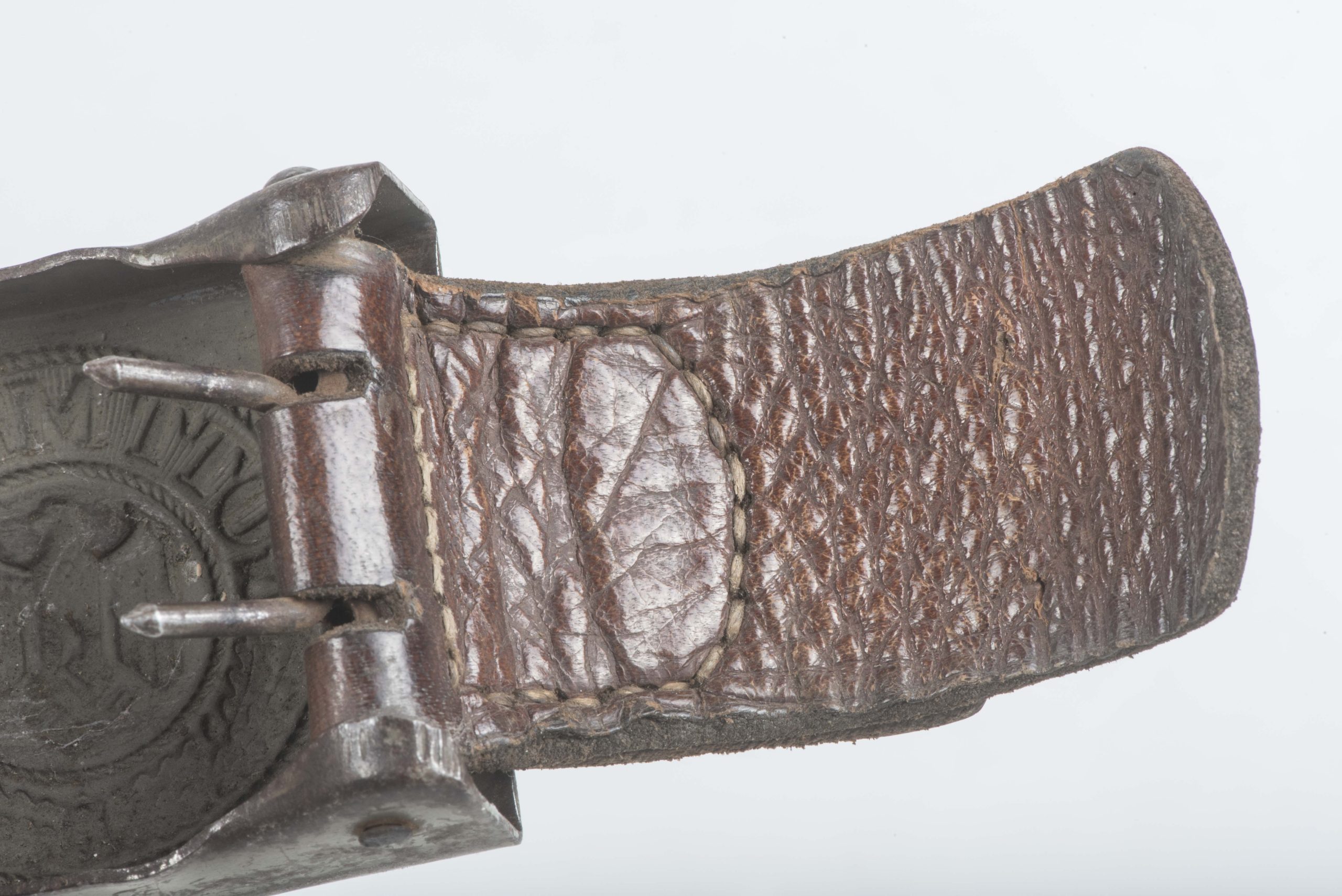 Tabbed Steel Heer belt buckle marked Bruder Schneider 1940 – fjm44