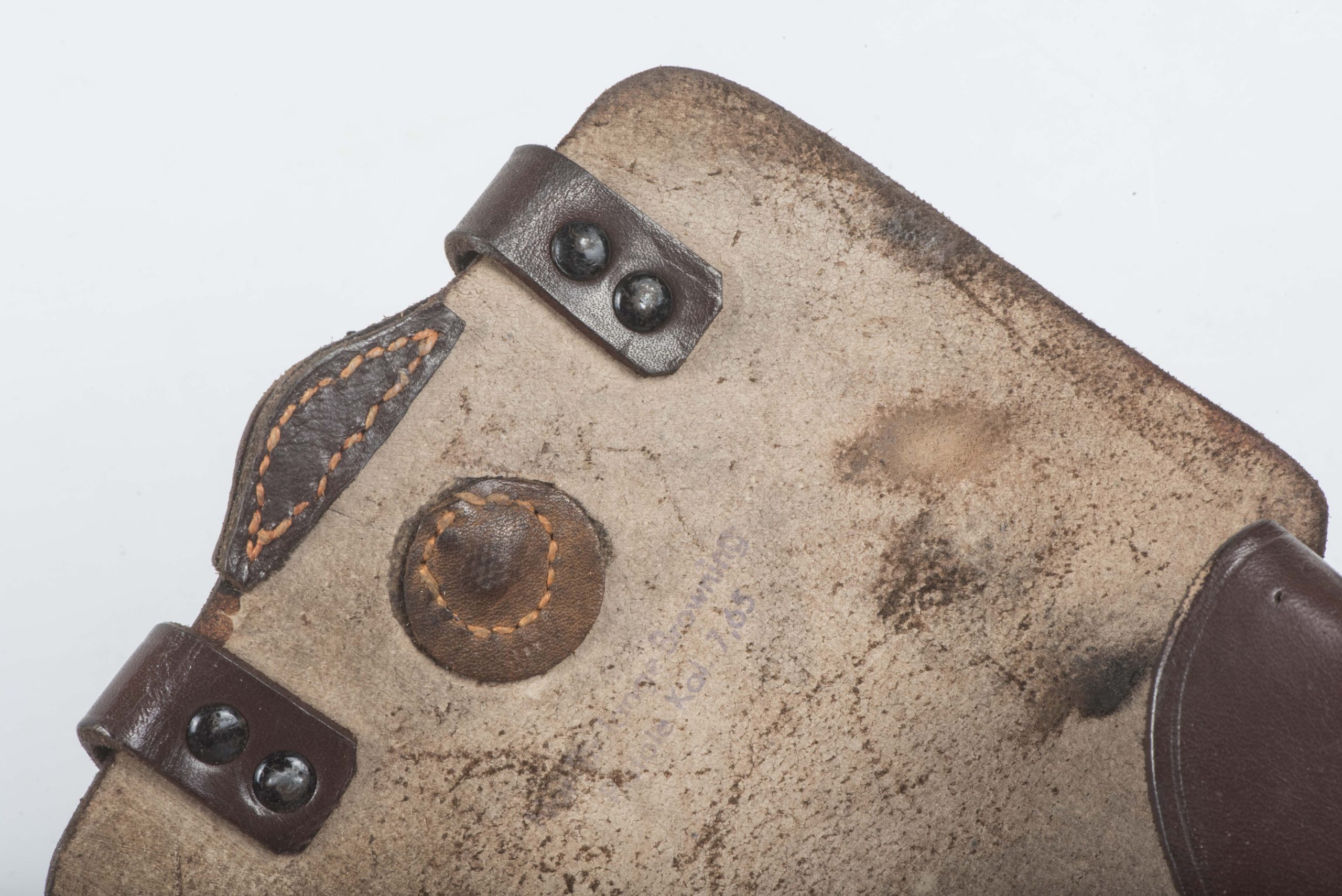 Textbook chocolate brown Luftwaffe issue FN 1922 holster – fjm44